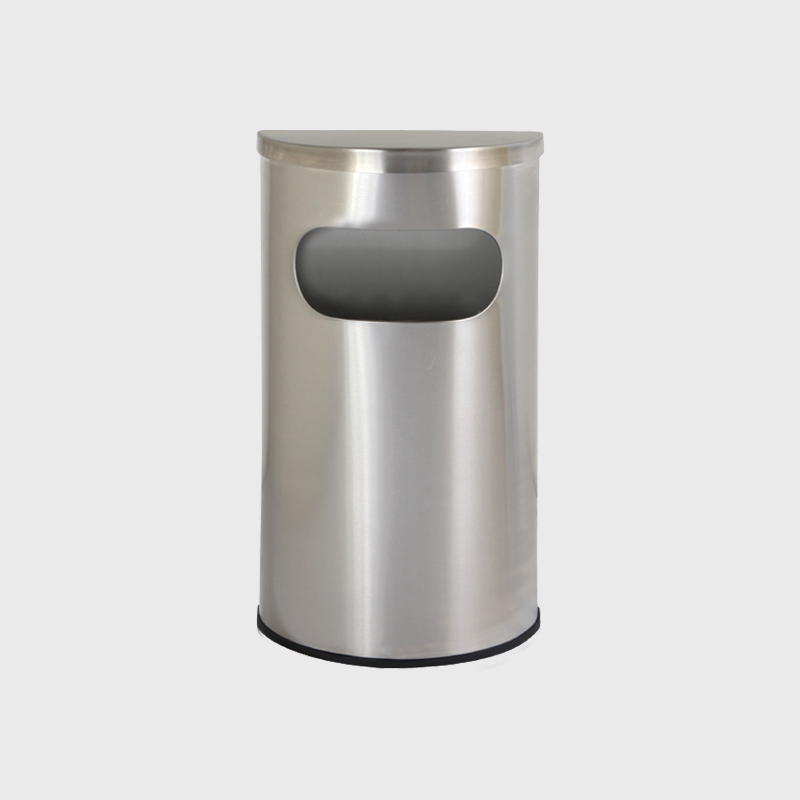 Semi-Circle Stainless Steel Lift Lobby Bin – Motiq Living