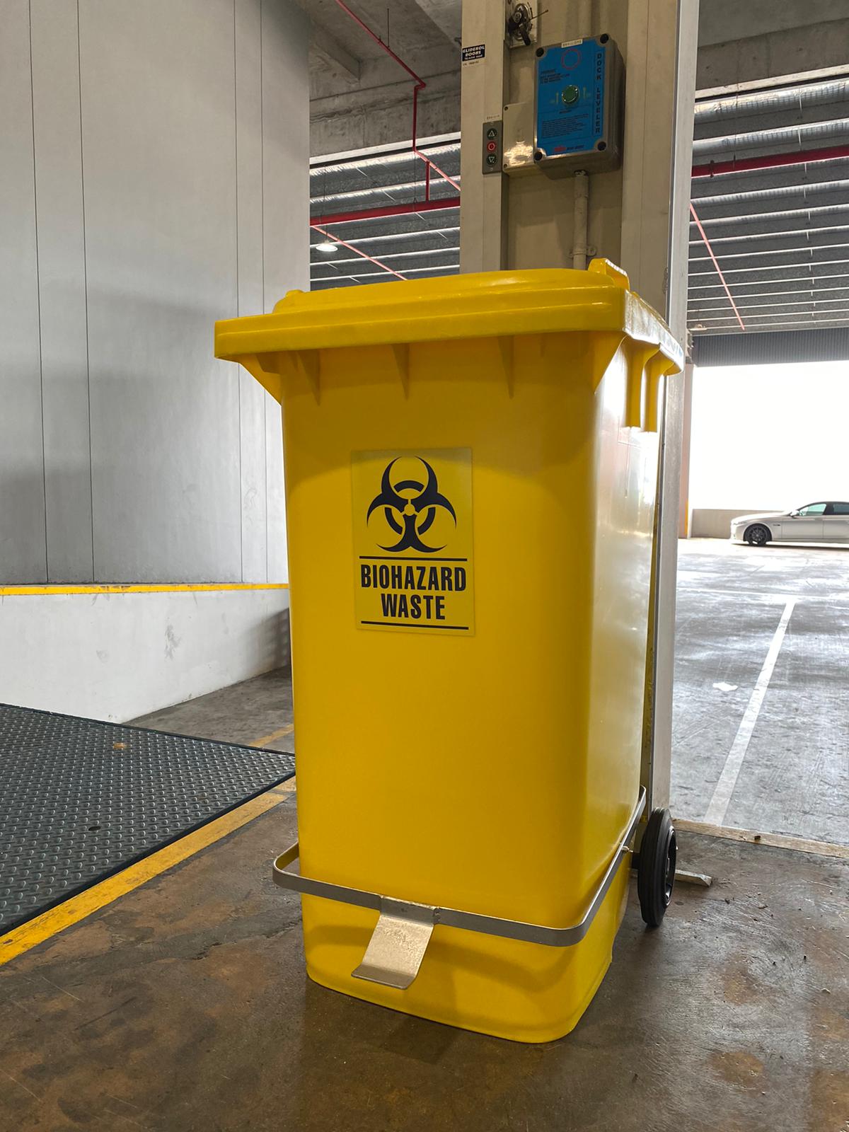 2-Wheel BioHazard Bin w Step Pedal 120-240L – Motiq Living